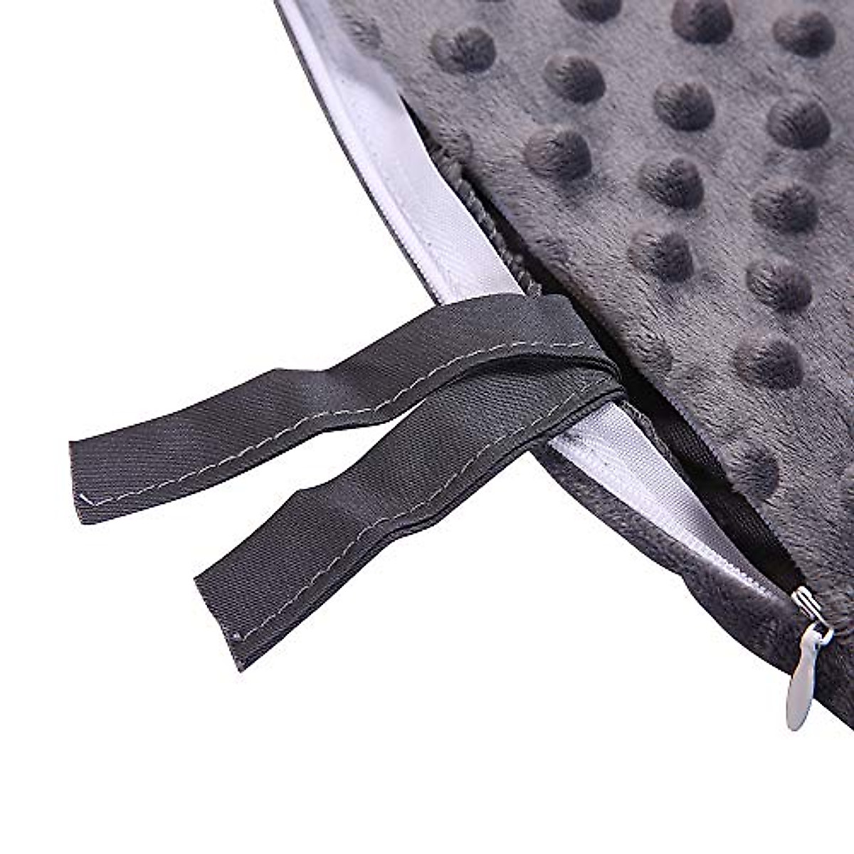 Removable Duvet Cover for Weighted Blanket - Grey - Super Soft Minky Dot Duvet Cover (60"x80")