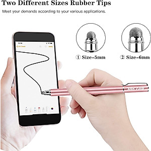 METRO Replaceable Mesh Fiber Tips for METRO Dual-tip Capacitive Stylus Pens Only (10 Pcs 0.2" Tips, 10 Pcs 0.24" Tips)