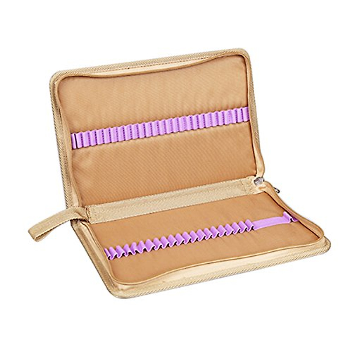 Gullor Fashion Fold Canvas Pencil Case, Black, 36 Holes