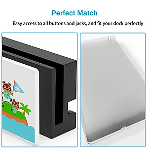 TIKOdirect Custom Faceplate Cover for Nintendo Switch Charging Dock, Hard PC Slim Shell Anti-Scratch [No Screwdriver Installation] for NS Docking Station, Animal Crossing
