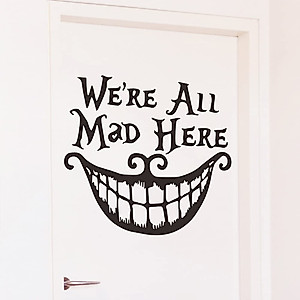 Rotumaty Halloween ‘Smiling Face’ Thriller Wall Decals Cool Wall Sticker for Bedroom Living Room Home Decoration Party Wall Art Decor