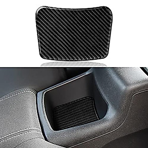Car Rear Seat Storage Box Mat Sticker Decal Carbon Fiber Interior Trim Cover for Chevrolet Camaro ZL1 2016 2017 2018 2019 2020 2021 2022 2023 Accessories