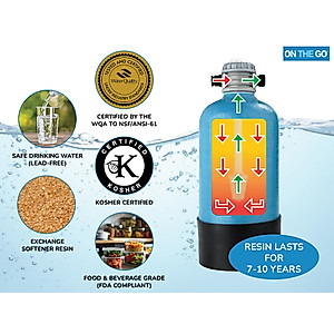On The Go OTG4-DBLSOFT-Portable 16,000 Grain RV Water Softener (NOT made in China, assembled by U.S. Workers in Indiana)