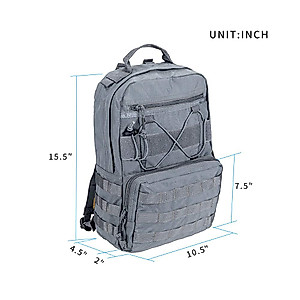 EXCELLENT ELITE SPANKER Outdoor Hydration Backpack Bundle Packs Water Bladder Carrier for 3L Water Bladder(Grey)