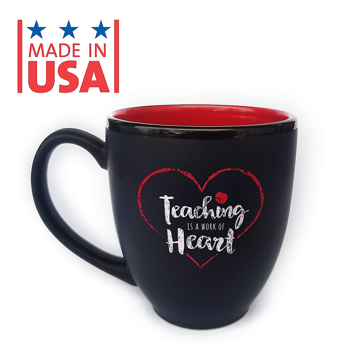 Canopy Street Teaching Is A Work Of Heart Mug/Teacher Gift / 14 Ounce Educator Daycare Coach Gratitude Coffee Mug Present