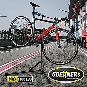 E Bike Repair Stand (Max 100 lbs) - Heavy Duty Portable Bicycle Stand Mechanics Workstand, Great for Maintenance of Heavy E Bike, Mountain Bike and Road Bike