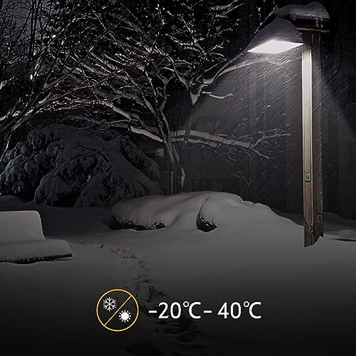 CyantSolutions 40W Light Retrofit 4000K LED Outdoor Parking Lot Retrofit Kit, Shoebox Retrofit LED Lights AC100-277V for Outdoor Tennis Court Canopy Flood Street Area Lighting Fixture