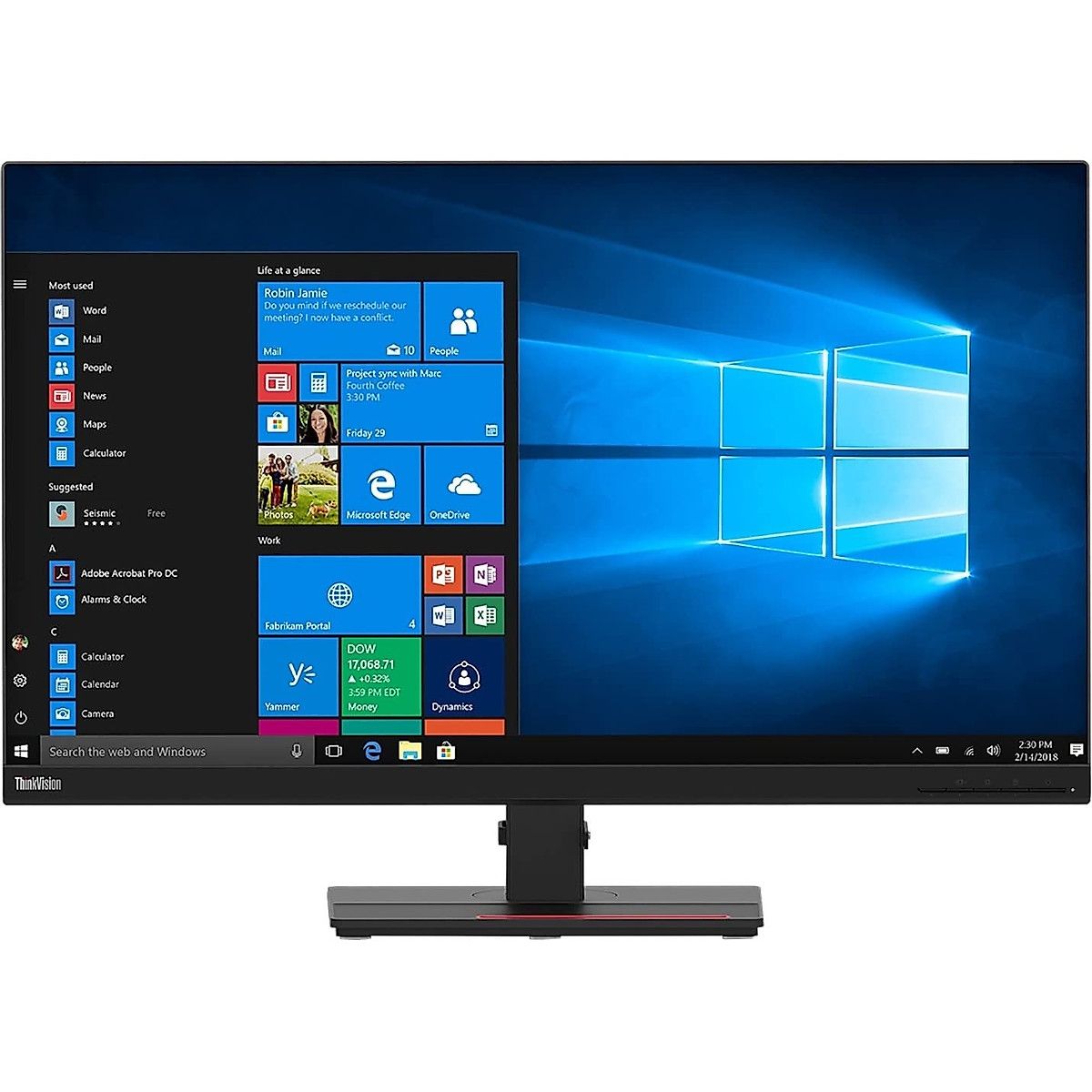 Lenovo ThinkVision T32h-20 31.5" WQHD WLED LCD Monitor - 16:9 - Raven Black