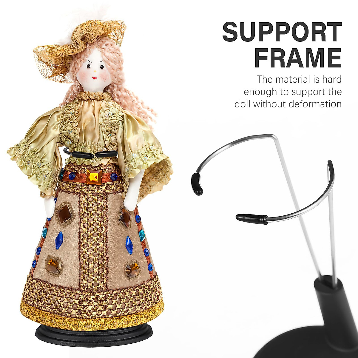 TOYANDONA 4pcs Doll Stand Action Figure Stand Portable Teddy Bear Stand for Mini Dolls