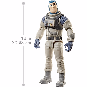 Mattel Disney and Pixar Lightyear Large Scale XL-01 Buzz Lightyear Action Figure with 14 Movable Joints, 12-inch Collectible Inspired by the Movie