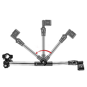 Umbrella Holder, Angle Adjustable Stroller Sun Protection Stand Stainless Steel Baby Infant Chair Mount Bicycle Bar Stretch Swivel Connector Bike Handle Frame for Outdoor Pram Wheelchair Accessories