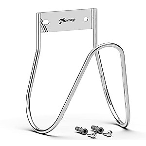 JBscoop Garden Hose Holder Stainless Steel Small Wall Mount Garden Hose Hook, Ideal for Water, Air, Hydraulic Hose, Ropes, Extension Cords Heavy Duty & Rust Proof Large Set of 1