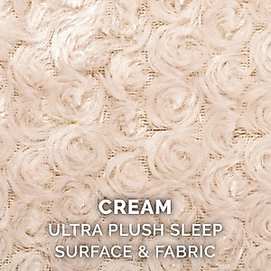 Furhaven Dog Bed for Small Dogs w/ Removable Washable Cover & Pillow Cushion Insert, For Dogs Up to 12 lbs - Ultra Plush Faux Fur Oval Lounger - Cream, Small