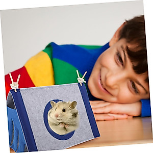 BESTOYARD 3pcs Hamster nest Guinea Pig House Bunny Hideout Hamster hut Bedding for Guinea Pigs Hamster Hideout Chinchilla Corner Hideout Hamster Tent Hideout Hanging Felt Cloth pet Small