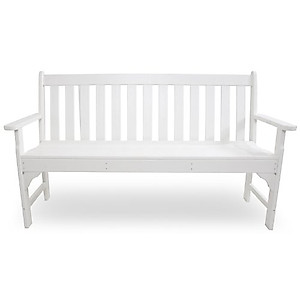 POLYWOOD GNB60WH Vineyard 60" Bench, White