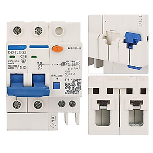 Current Circuit Breaker, 230V / 16A Automatic Switch, Leakage Circuit Breaker, Suitable for Home Decoration, Engineering Construction, Transforming Rural Networks