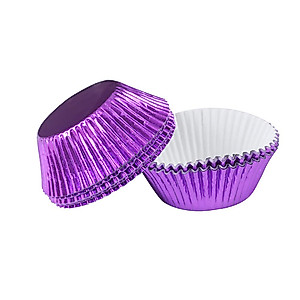 Baking Cups Cupcake Liners Baking Cups for Cupcakes Paper and Muffins, 50-Count, Standard (Purple)
