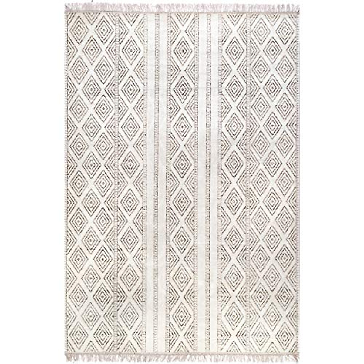 nuLOOM Miriam Striped Indoor/Outdoor Area Rug, 4' x 6', Beige