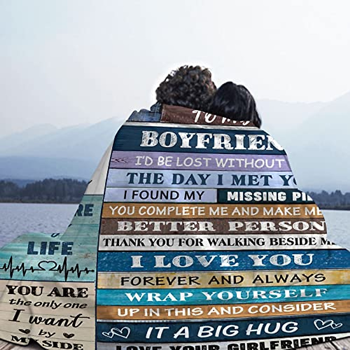 FAIVHSO Birthday Gifts for Boyfriends to My Boyfriend Blanket Gifts for Boyfriend Romantic Gifts for Him You Best Anniversary from Girlfriend I Love Throw Blankets for Bed Sofa 50X60in