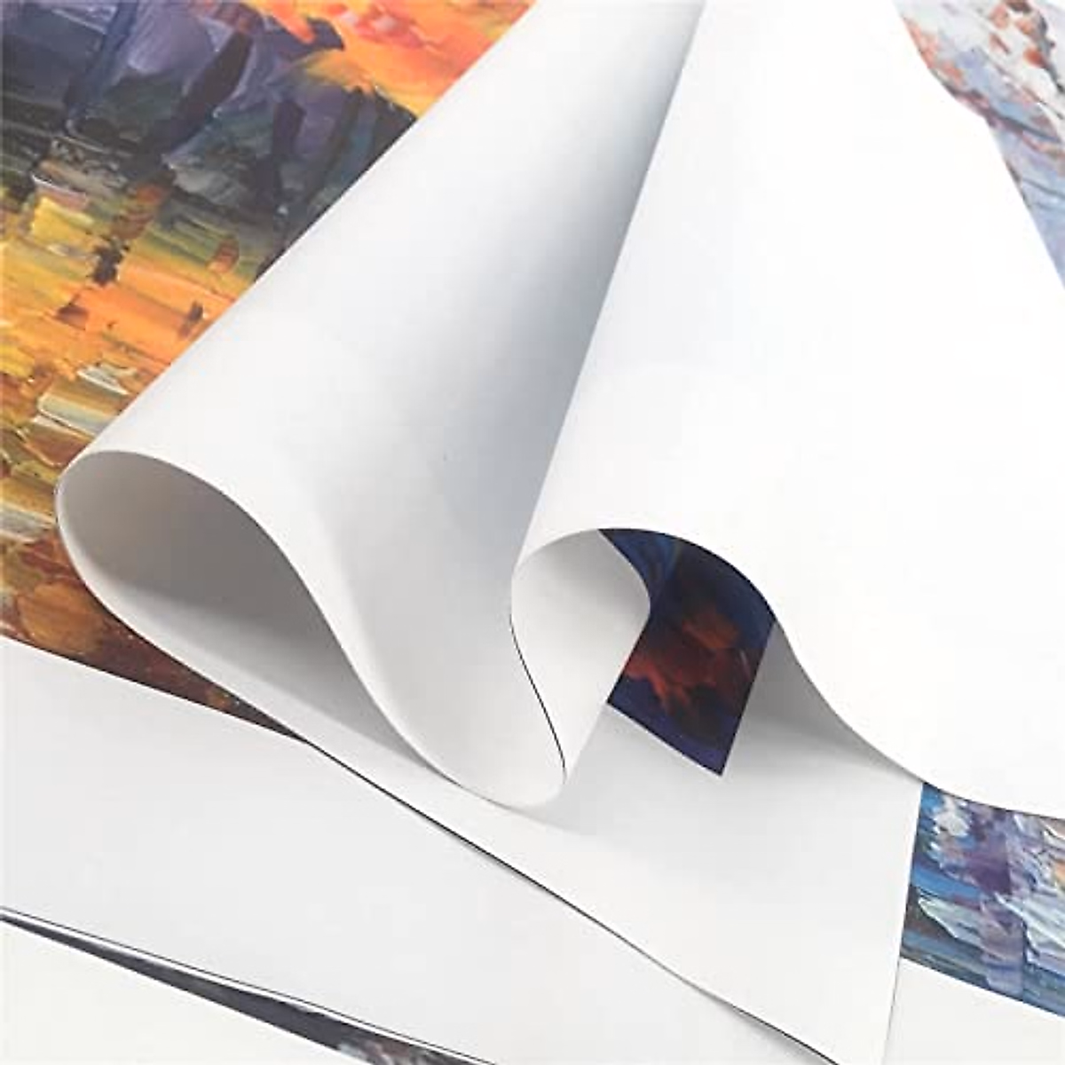 ZIMARO quadro su tela arte della parete Stampe Immagine Famoso Il ponte di Waterloo nella nebbia di Claude Monet per l'arredamento del corridoio 60x90cm