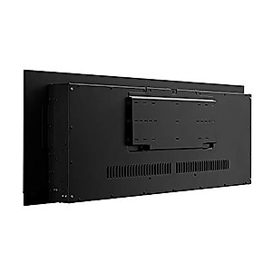 Amazon Basics Wall-Mounted Recessed Electric Fireplace - 60-Inch, Black