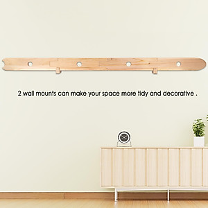 5 FT Shot Board with Wall Mounts and Black Marker,4 Person Board,Sets:1 Board + 2 Wall Mounts+1 Black Mark+50 Cute Shot Glasses, Perfect for Vacations,Weddings,Bar,Family Gathering, Party,Rustic