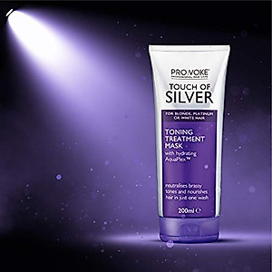 PROVOKE Toning Treatment Mask for Blonde, Platinum, White or Grey Hair - 200 ml