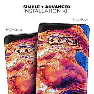 DesignSkinz Liquid Abstract Paint V72 Protective Vinyl Decal Wrap Skin Cover Compatible with The Samsung Galaxy S20 (Screen Trim & Back Glass Skin)