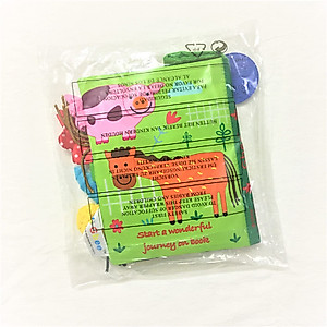 MUBEN Baby Soft Book Cloth Book Crinkle Books for Babies, Touch and Feel Books for 1 Year Old Infants Early Education Toys, Fabric Tactile Baby Books for Toddler Boys Girls