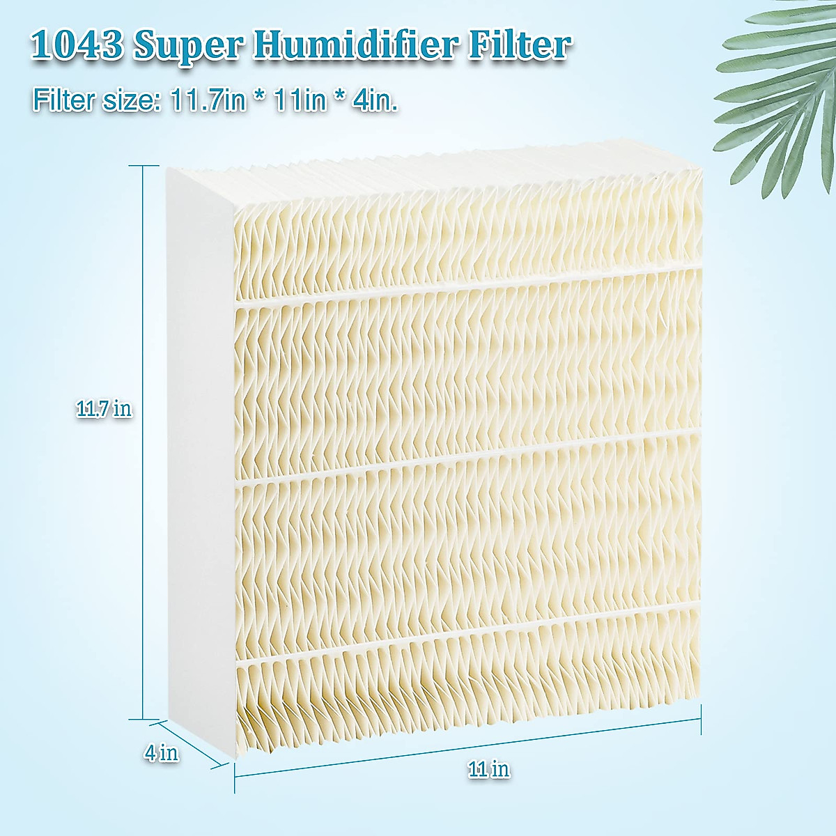 Fetechmate 2 Pack 1043 Humidifier Wick Filter Replacement for Essick Air AIRCARE EP9500 EP9700 EP9800 EP9R500 EP9R800 826000 826800 831000 and Bemis Space.Saver 800 8000 Series Humidifiers
