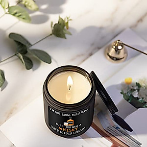 Gifts for Men- Funny Birthday Gifts for Husband Dad Boyfriend, Cute Joke Bday Candle Gifts for Family, Rude Old Age Gifts, Black Cedarwood & Juniper Scented Candles