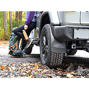 WeatherTech Custom No Drill Splash Guard MudFlaps for Ram Truck 1500, Ram 1500 - Front & Rear Set (110093-120093), Black