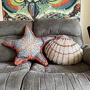 Seashell Shape Pillow Decorative Cushion for Sofa Chair Couch Bed