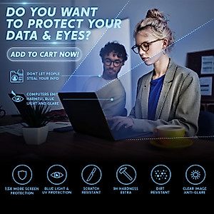 13.3 inch Computer Privacy Screen (16:9) - Blue Light Screen Protector - Laptop Anti Glare Screen Protector by Akamai