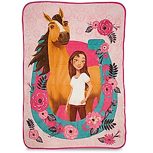 Franco Kids Bedding Super Soft Micro Raschel Throw, 46 in x 60 in, Spirit Riding Free