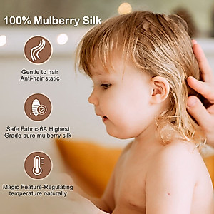 ATreebag Pillowcase 100% Mulberry Silk for Hair and Skin, Double Sided 19 Momme Pure Silk Pillow Case with Hidden Zipper and Gift Box (Silver Grey, 1 PC, Toddler 13"x18")