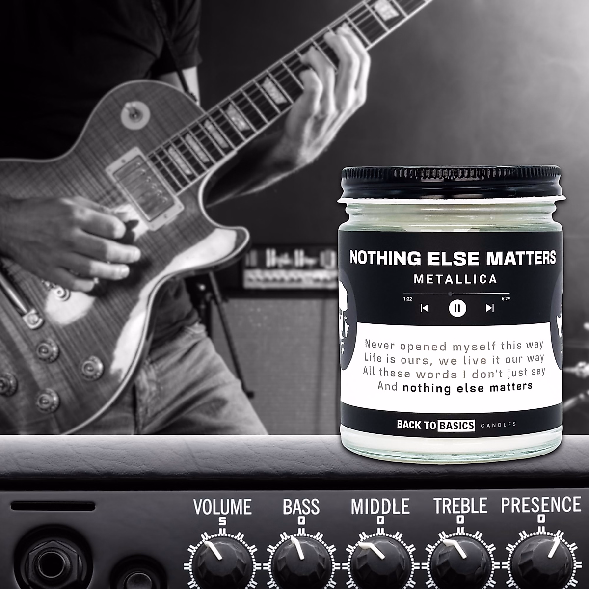 Back to Basics Candles | Nothing Else Matters - 9oz Soy Wax Fir Balsam Scented Candle for Home Decor, Birthday Gifts for Women, Men, Best Friend | Relaxing Aromatherapy Made in USA