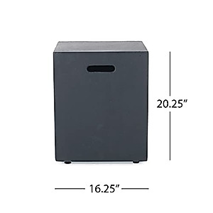 Christopher Knight Home Caroline Outdoor Fire Pit, Dark Gray