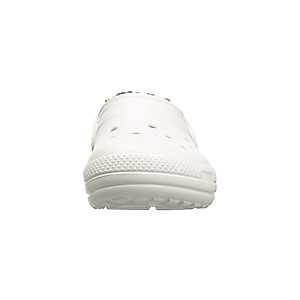 Crocs Classic Lined Clog White/Grey Men's 8, Women's 10 Medium