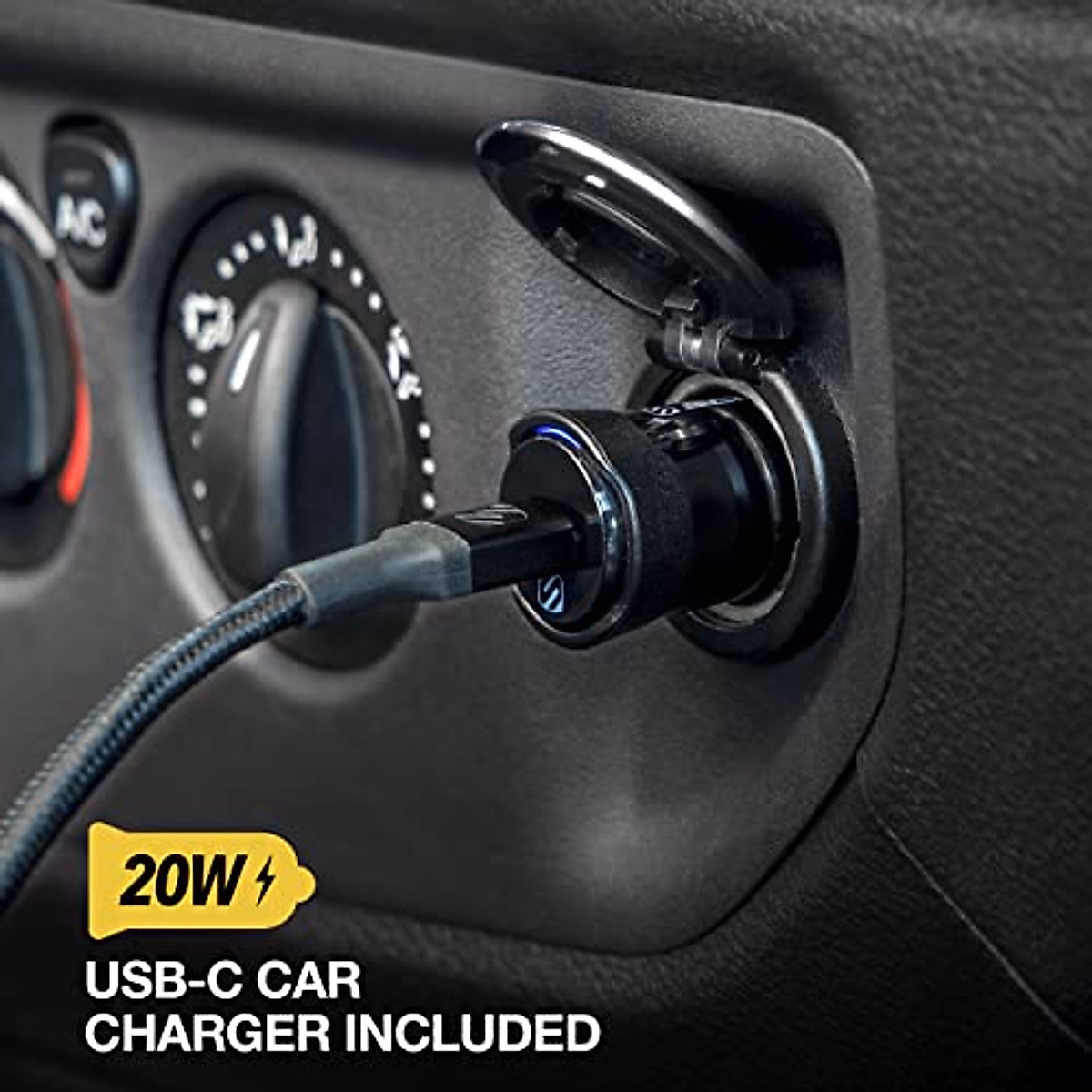 Scosche MSHCUP2PD20-SP Compatible with MagSafe Chargers MagicMount MSC Cup Phone Mount Kit