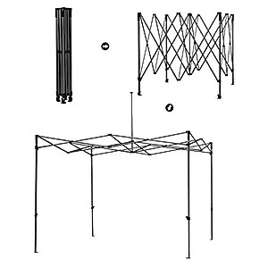 Yaheetech 10x10 Pop Up Canopy Tent, Commercial Instant Heavy Duty Canopy, 500D Waterproof Adjustable Canopy with Wheeled Carry Bag, 4 Sandbags & 4 Stakes, White
