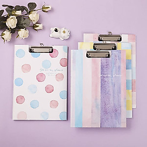 Clipboard Stationery Supplies Clipboard with Storage Cute A4 Clip Board Exam Pad Writing Pad Clipboard Office Supplies (Color : Yellow)