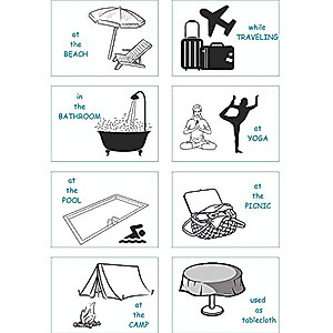 realgrandbazaar Lucky Turkish Towels Beach Towels0 Cotton - Pre Washed, No-Shrink, Quick Dry, Soft 39x71' Large Peshtemal, Turkish Towel, Set can be Made - Goqan (Azure)