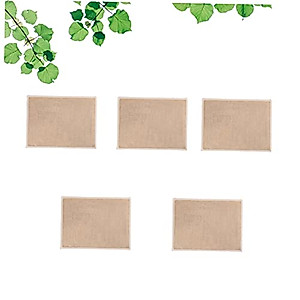 BESPORTBLE 5pcs Dining Room Table Decor Wedding Decoration Table Placemats Coffee Cup Mat Macrame Decor Cup Coasters for Table Burlap Placemat Coaster Pad Lace Tableware Decorate Jute Coffee