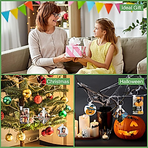 135Pcs Sublimation Keychain Blanks Bulk,MDF Keychain Double Sided Heat Transfer Keychain Board with Film,Key Rings, Plastic Retaining Clips for DIY and Craft(Round, Rectangle, Bone, Square, Heart)