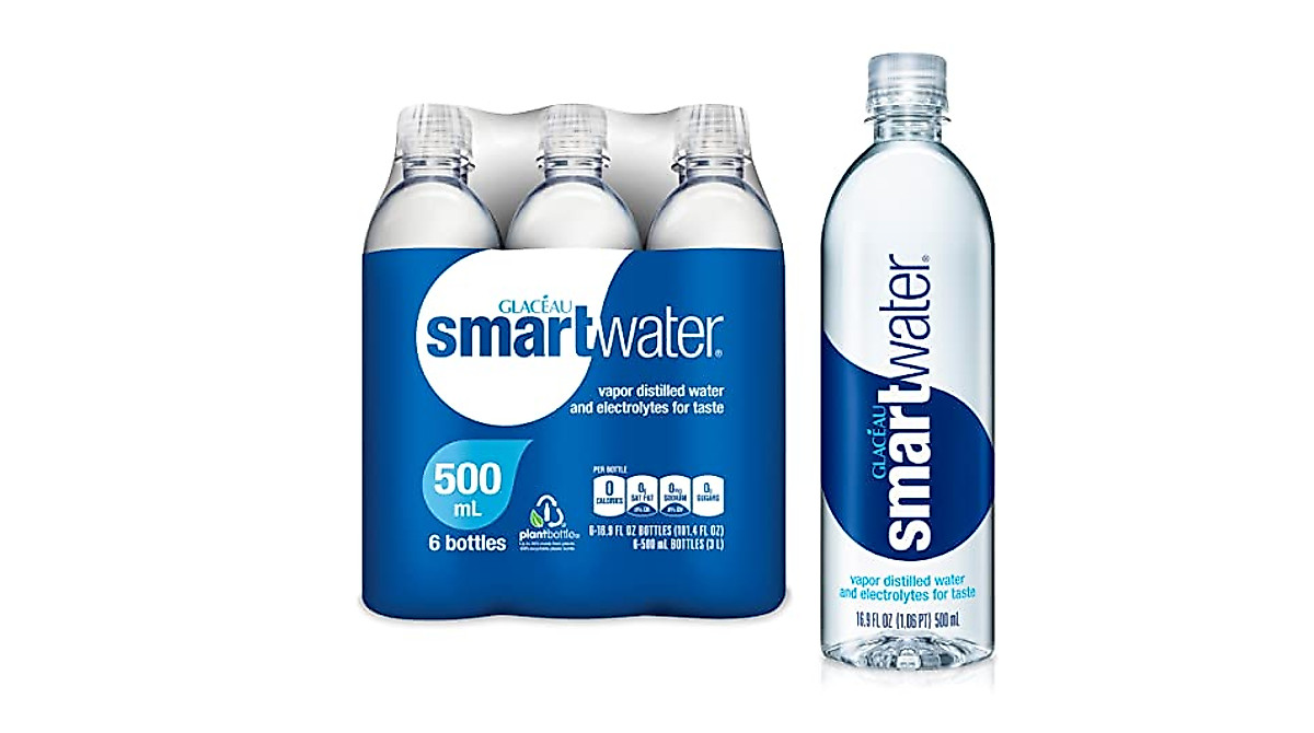 Smartwater Premium Vapor Distilled Water, 6 Pack