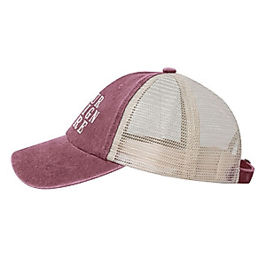 Pernimon Custom Trucker Hat Personalized Image Text Logo Mesh Cap Snapback Baseball Cap Design Your Own Customized Dad Hat Red