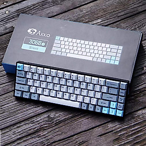 Akko 3068 Mini Mechanical Gaming Keyboard Bluetooth Wired Dual Mode Cherry MX Switch PBT Keycaps (Cherry MX Red)