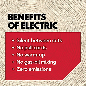 Oregon CS1500 18-inch 15 Amp Self-Sharpening Corded Electric Chainsaw, with Integrated Self-Sharpening System (PowerSharp), 2-Year Warranty, 120V