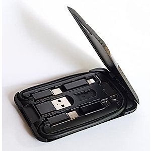 Yinow USB Type C to C Charging and Data Transfer Cable with 3 USB Adapters Combination Set in Credit-Card Size Case